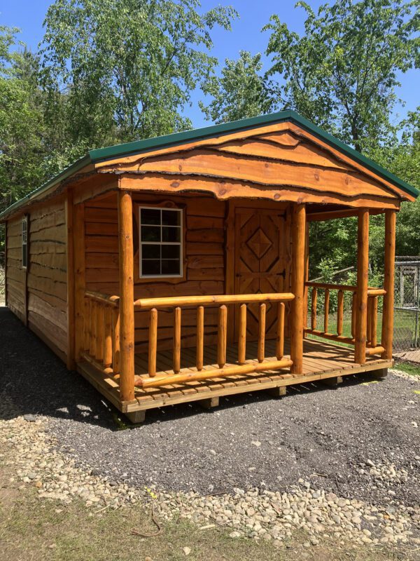 Amish Built Live Edge Cabins - Turkey Creek Outdoors